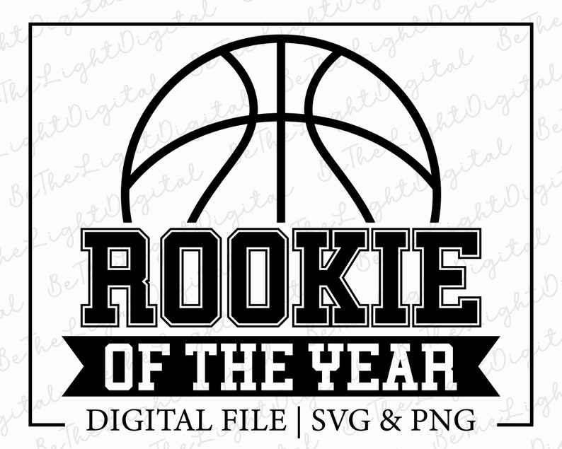 Rookie of the Year Svg, Basketball Svg, Sports Digital Cut File ...