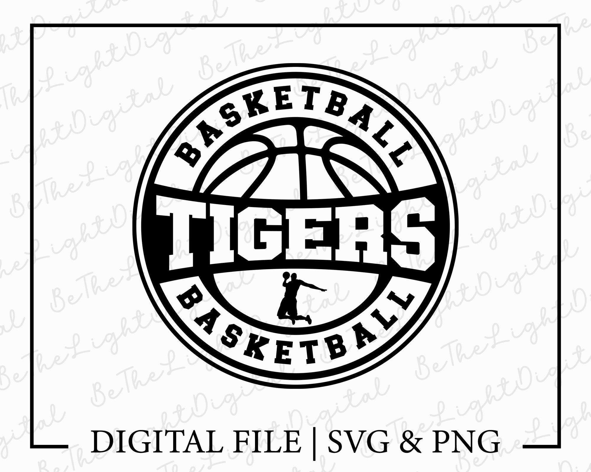 Tigers Basketball Svg, Basketball Svg, Cricut, Basketball Team Svg ...