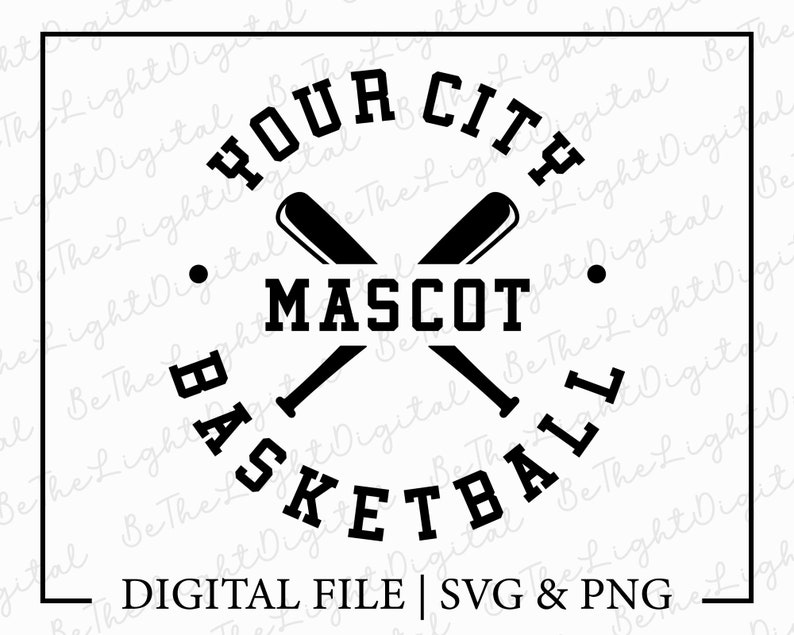 Mascot Svg, Your City Svg, Arc Svg, Baseball Svg, Digital Download ...