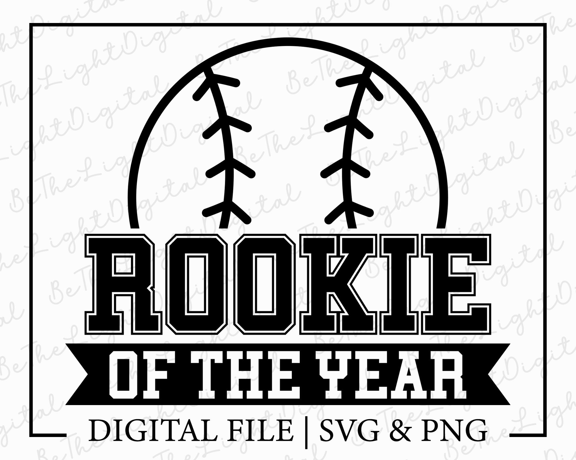 Rookie of the Year Svg, Baseball Svg, Digital Download, Baseball Family ...