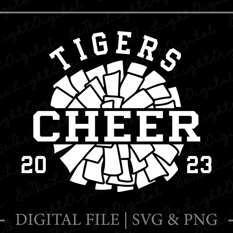 Tiger Cheer Svg - Etsy