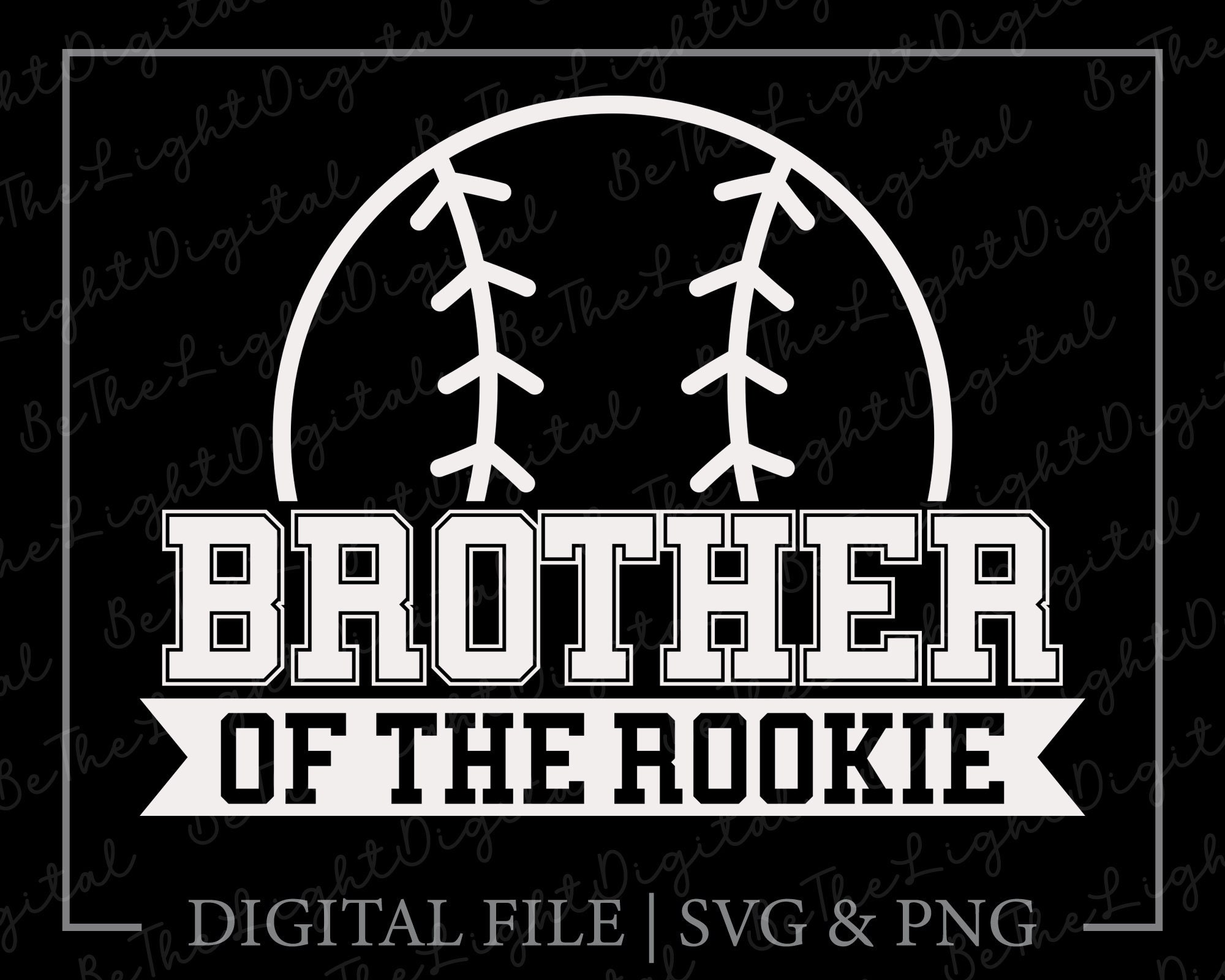 Brother of the Rookie Svg, Baseball Svg, Digital Download, Baseball ...