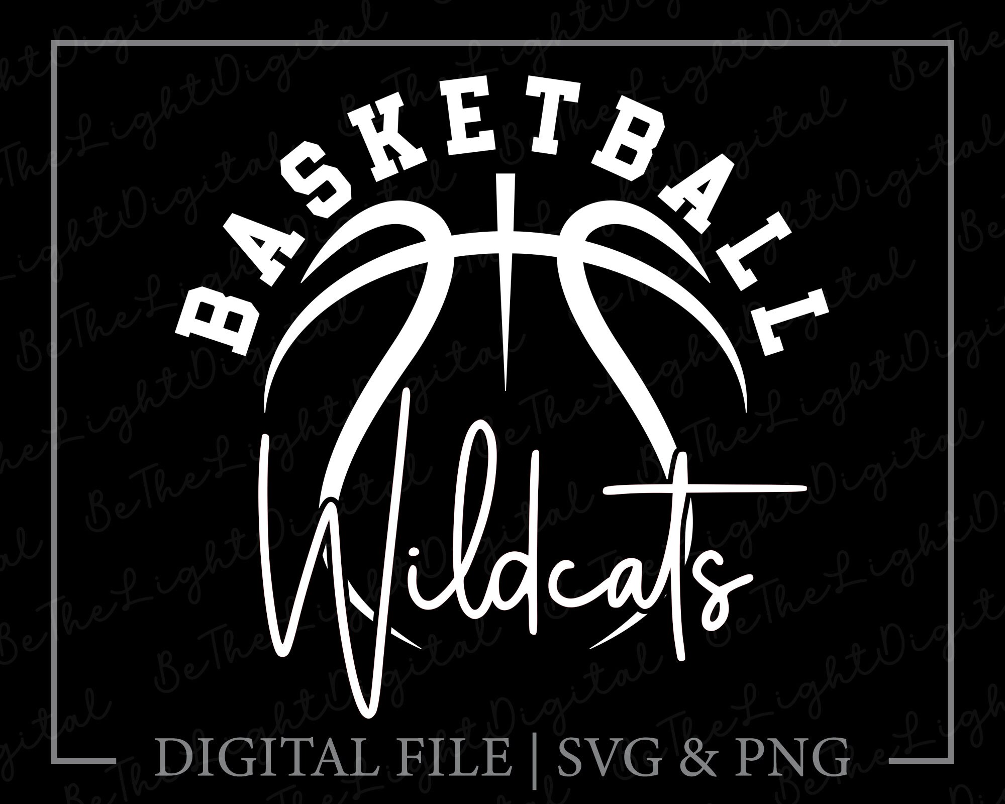 Wildcats Basketball Svg, Basketball Decal Svg, Digital Downloads ...