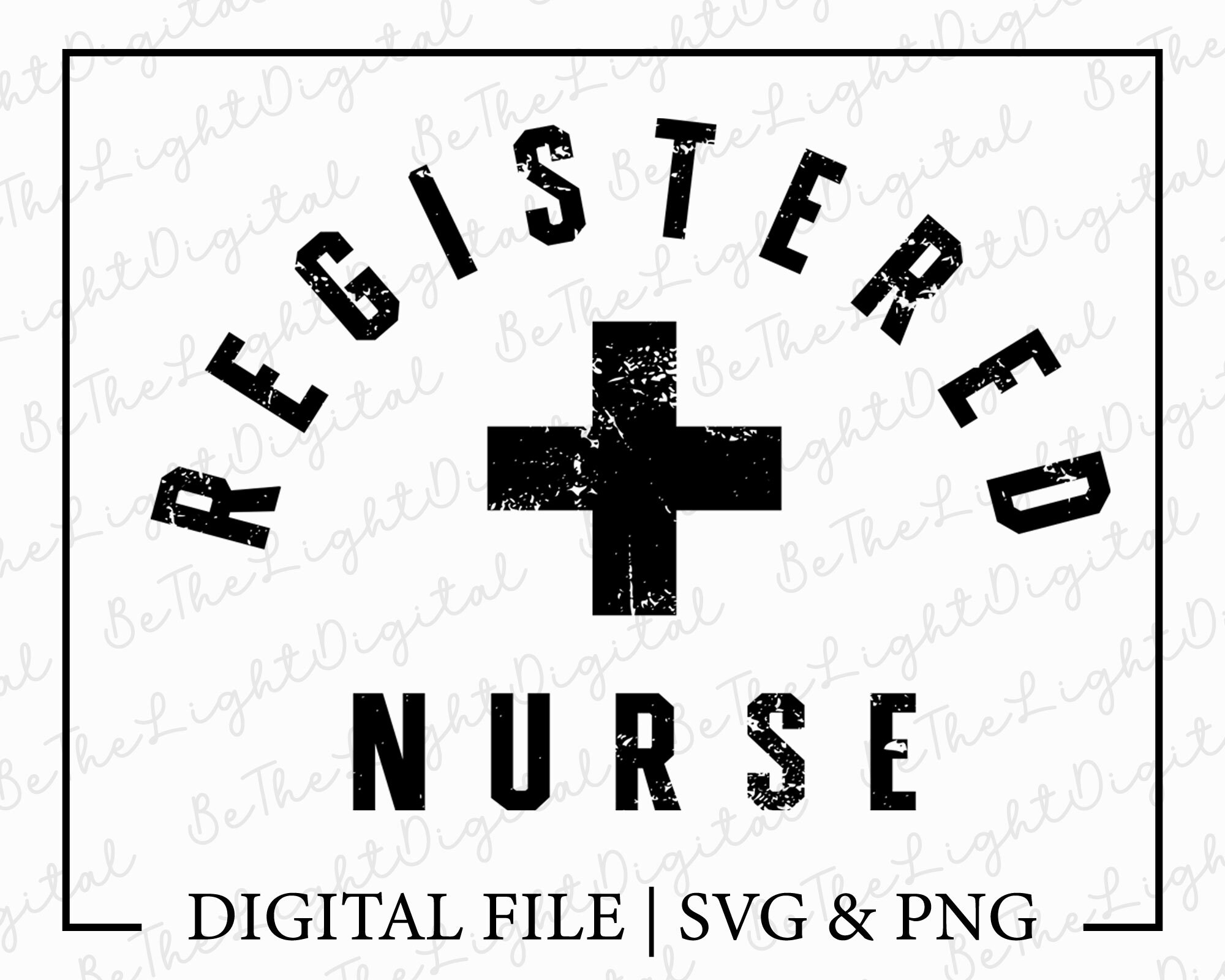 Registered Nurse Svg, Nurse Svg, Digital Download, Arc Svg, RN Svg ...