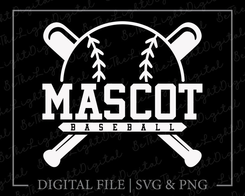 Mascot Svg, Baseball Bat Svg, Team Spirit Svg, Baseball Svg, Custom Svg ...
