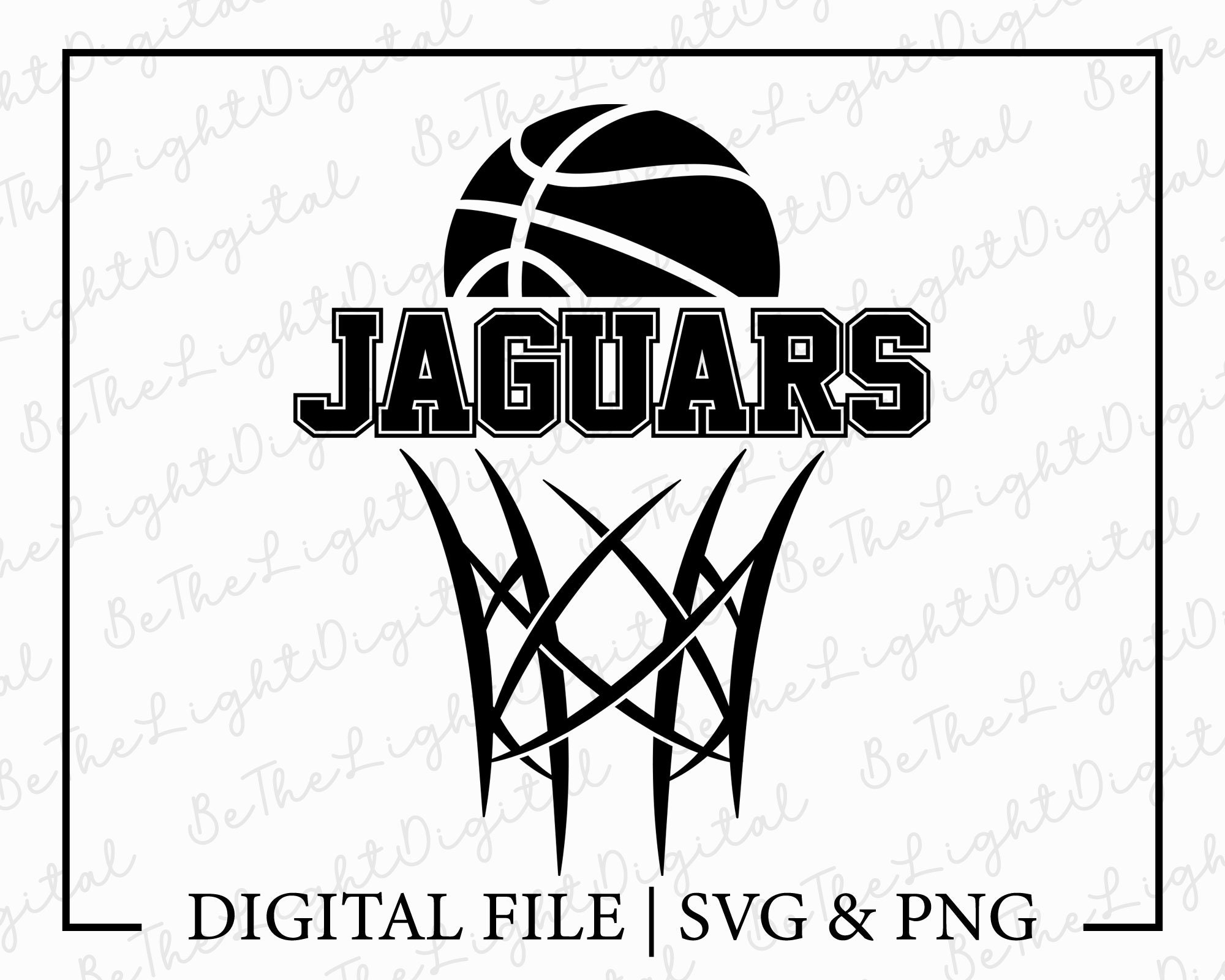 Jaguars Basketball Svg, Hoop Svg, Team Spirit Svg, Sports Svg, Digital ...