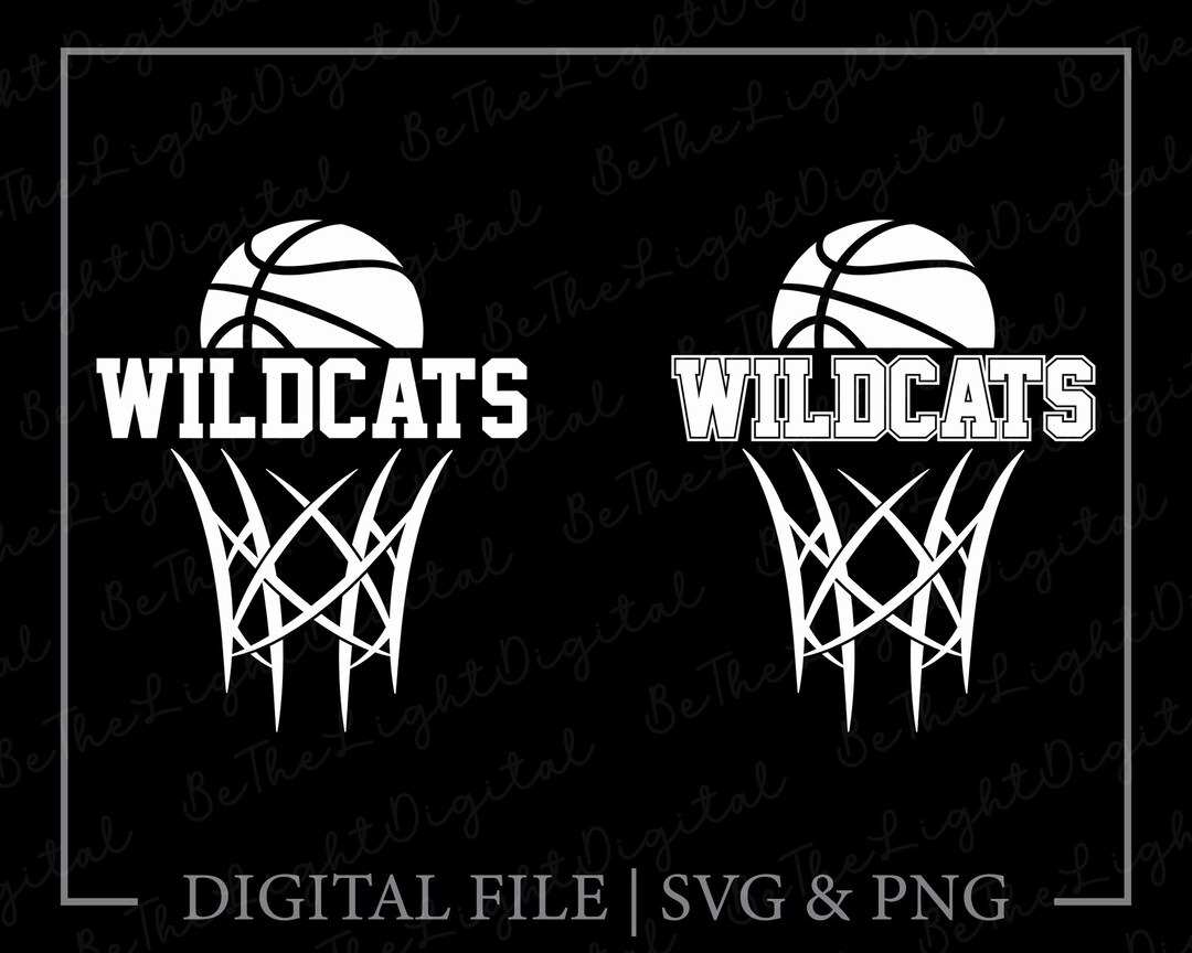 Wildcats Basketball Svg, Hoop Svg, Team Spirit Svg, Sports Svg, Digital ...