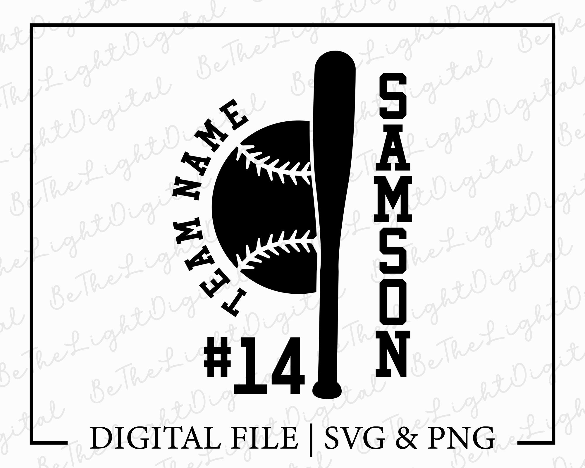 Baseball Svg, Custom Name Svg, Sports Svg, Team Spirit Svg, Digital ...