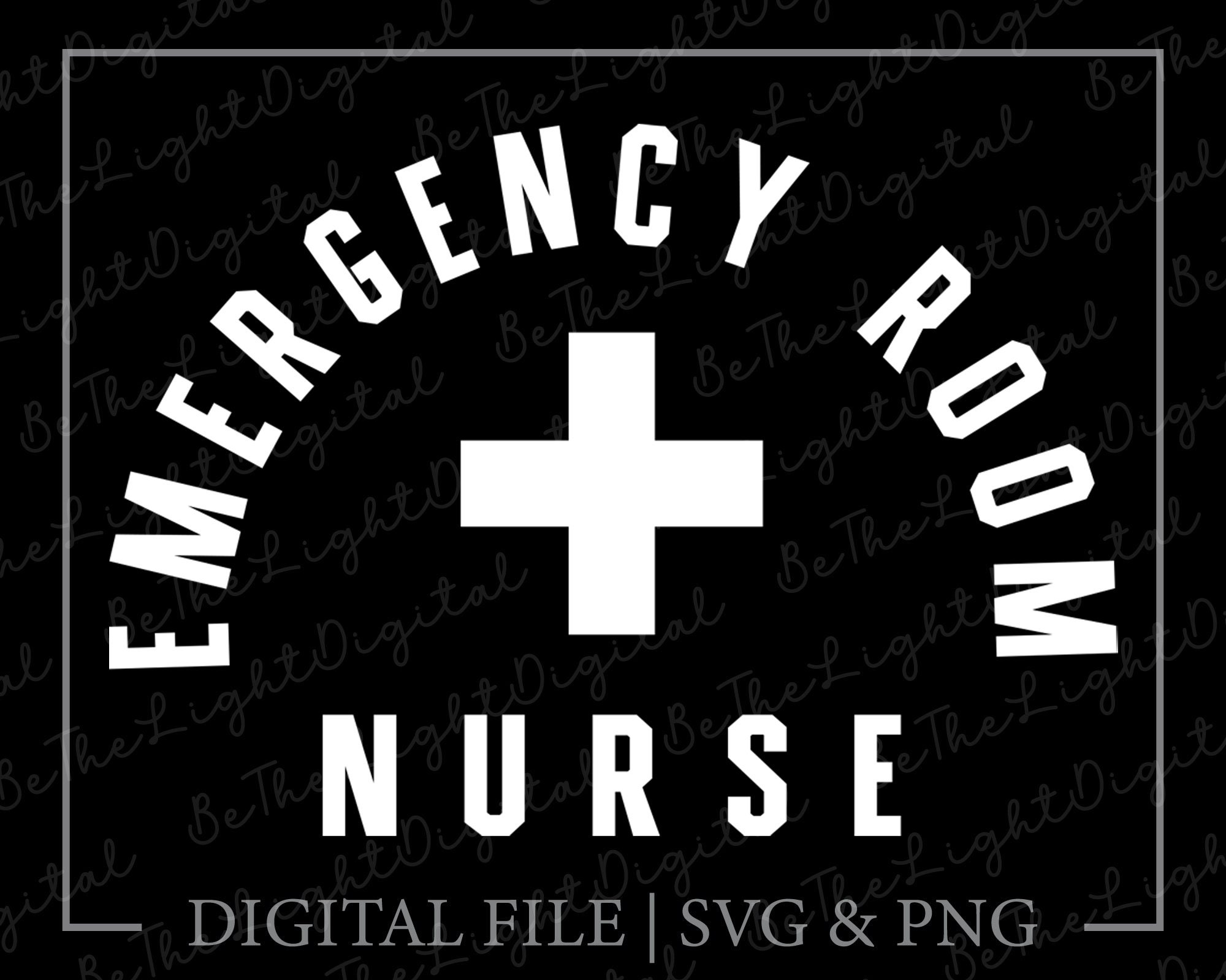 Emergency Room Nurse Svg, ER Nurse Svg, Nurse Svg, Digital Downloads ...