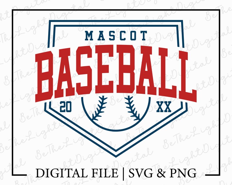 Mascot Svg, Personalized Svg, Baseball Svg, Custom Svg, Digital ...