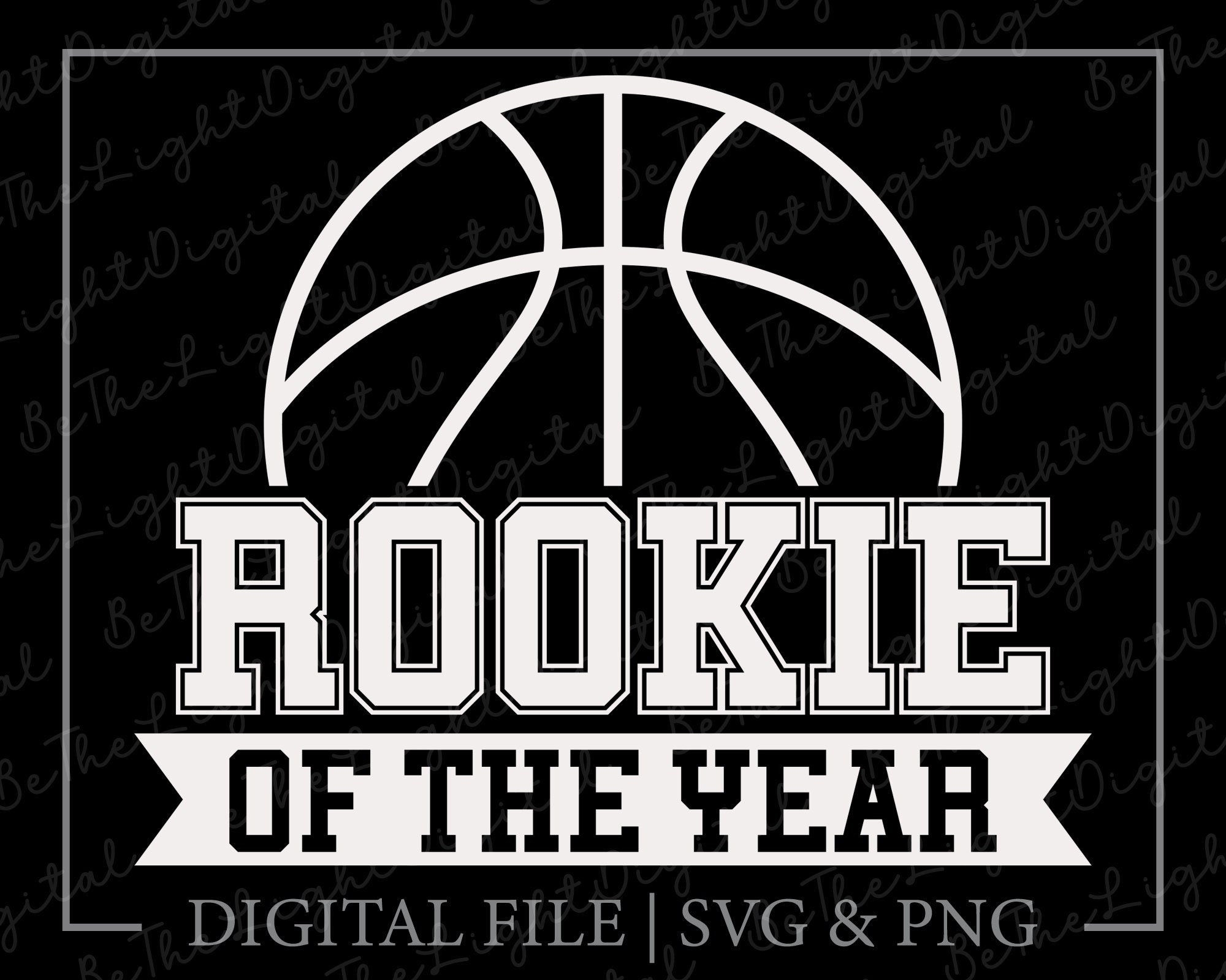 Rookie of the Year Svg, Basketball Svg, Sports Digital Cut File ...