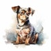 Watercolor Chiweenie Clipart, 12 High Quality Jpgs, Dog Clipart, Card ...