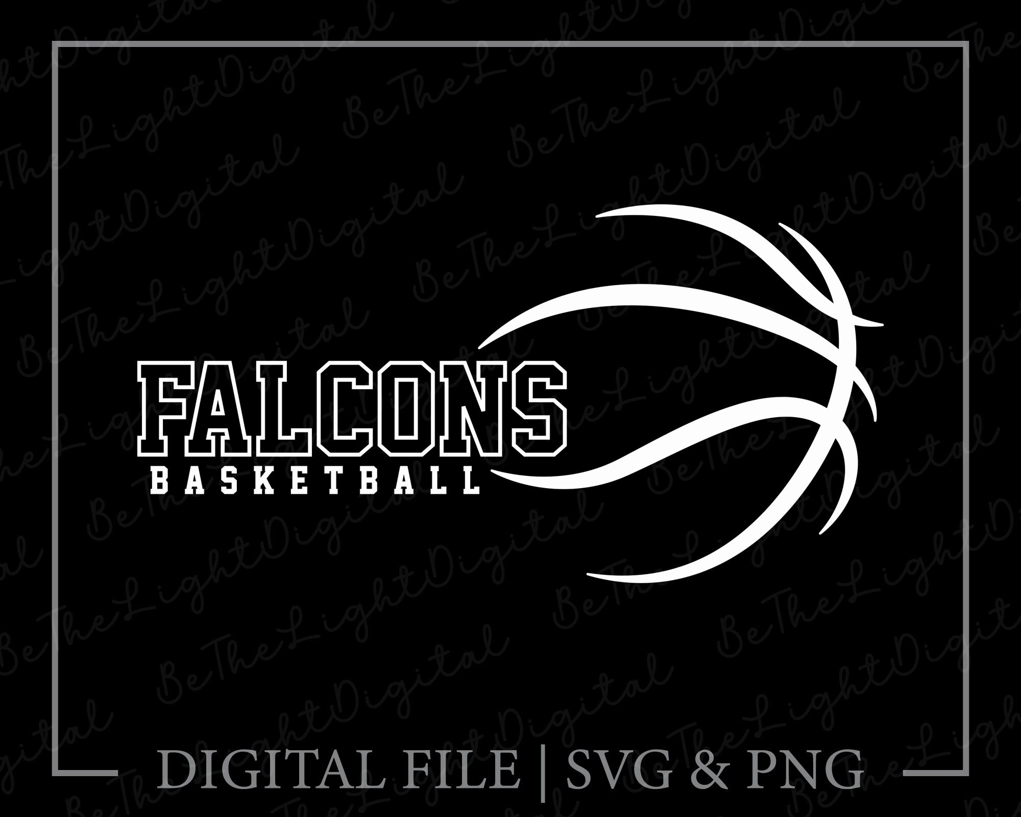 Falcons Basketball Svg, Team Spirit Svg, Basketball Lover Svg, Sports ...
