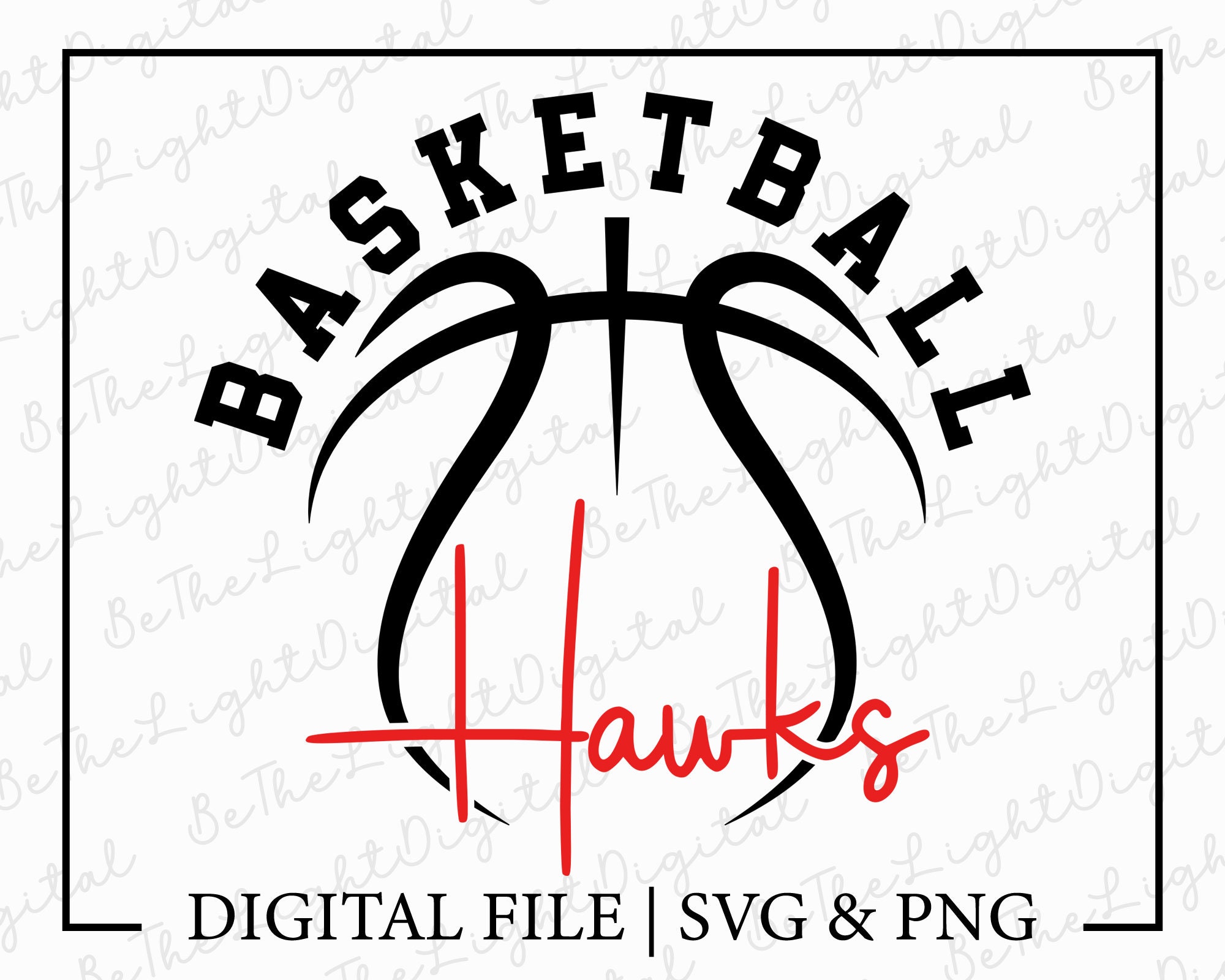 Hawks Basketball Svg, Basketball Decal Svg, Digital Downloads, Mascot ...