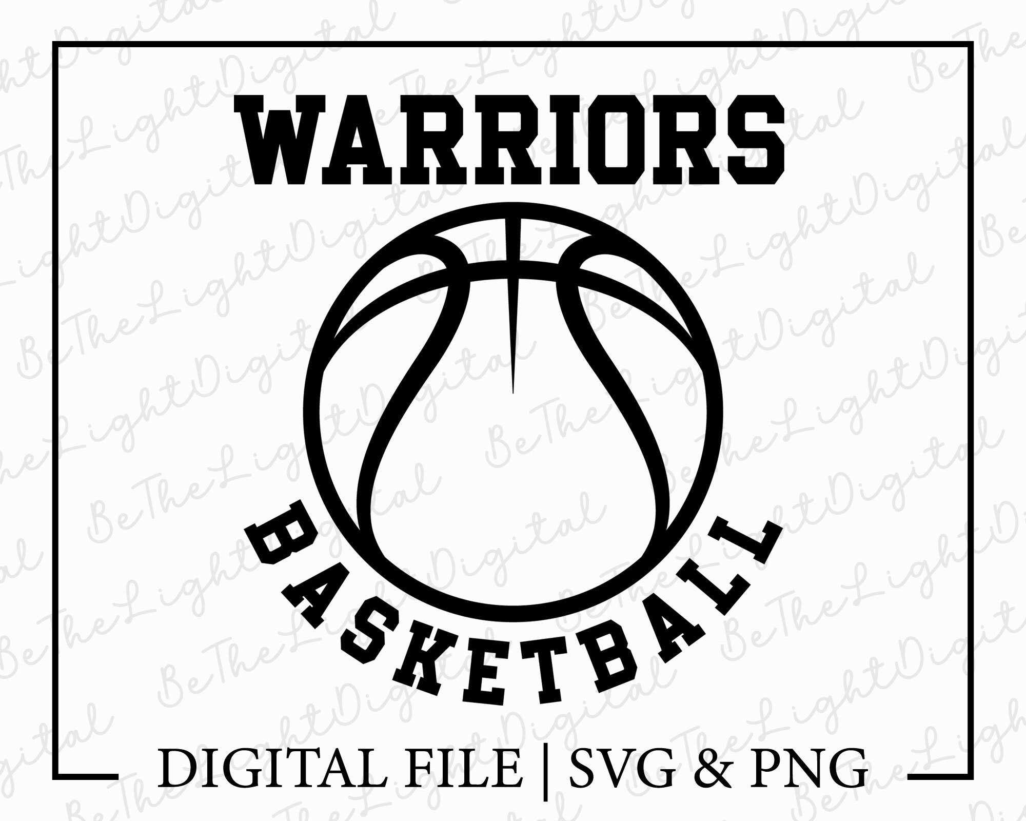 Warriors Basketball Svg Basketball Decal Svg Digital - Etsy