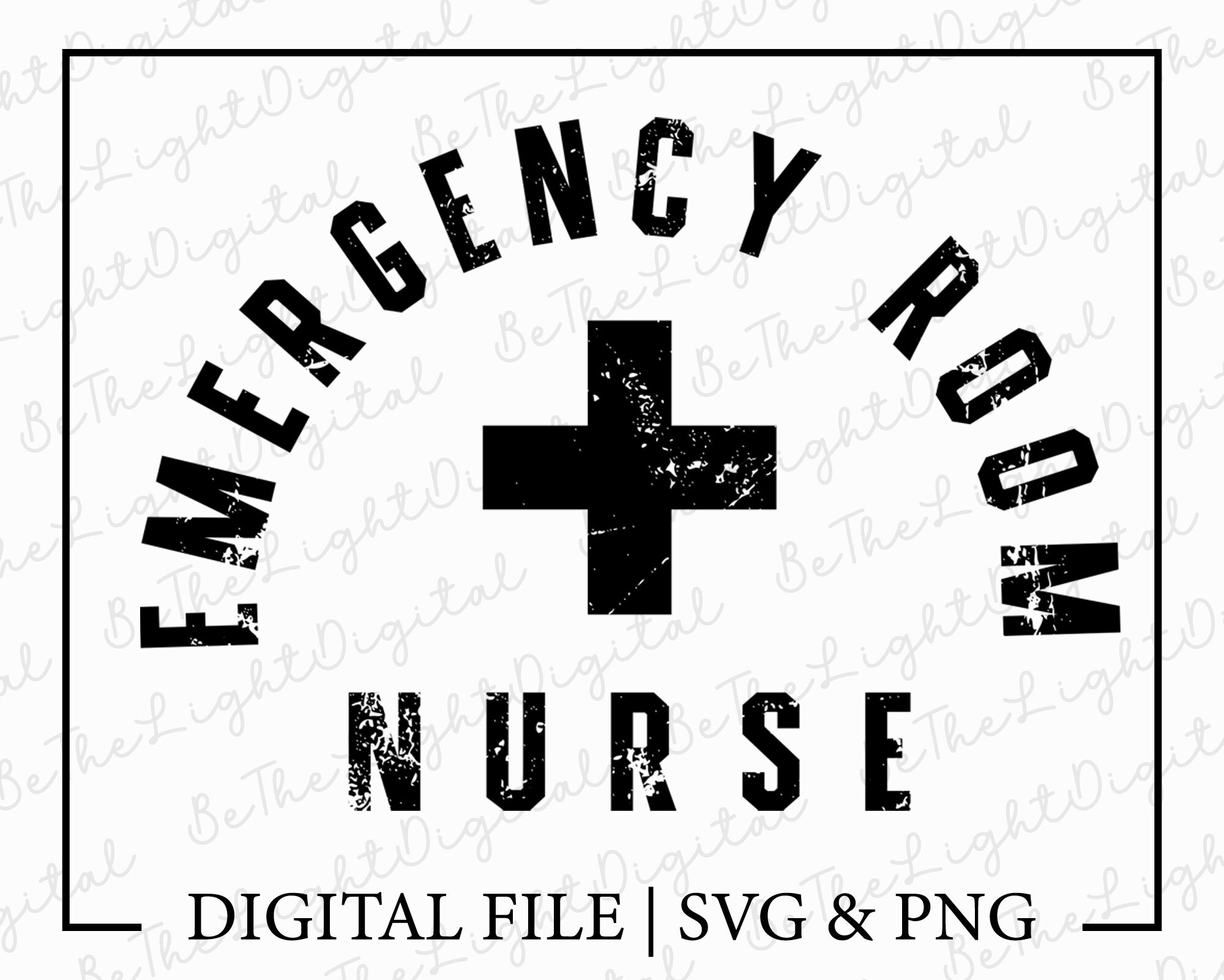 Emergency Room Nurse Svg, ER Nurse Svg, Nurse Svg, Digital Downloads ...