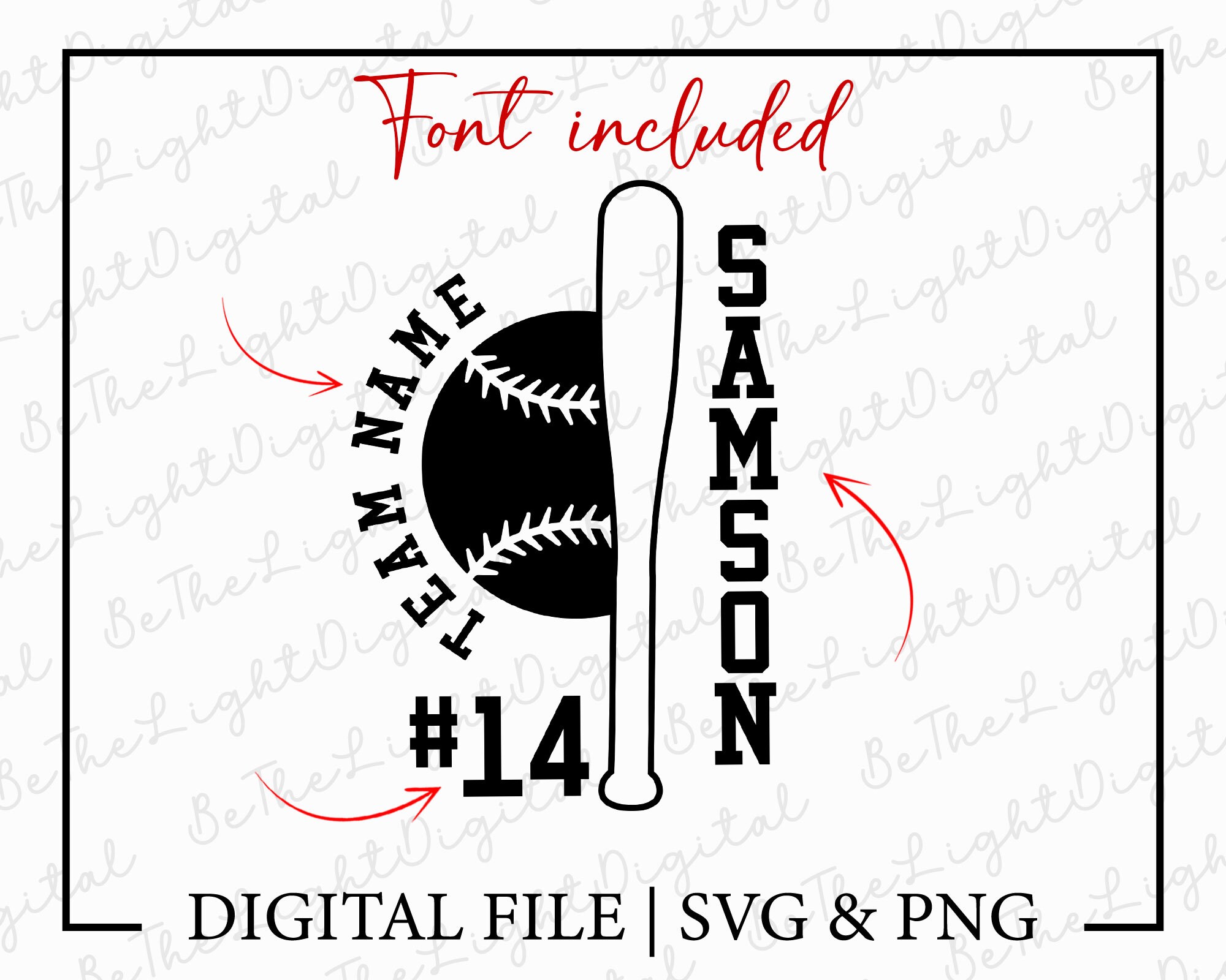 Baseball Svg, Team Name Svg, Sports Svg, Custom Name Svg, Digital ...