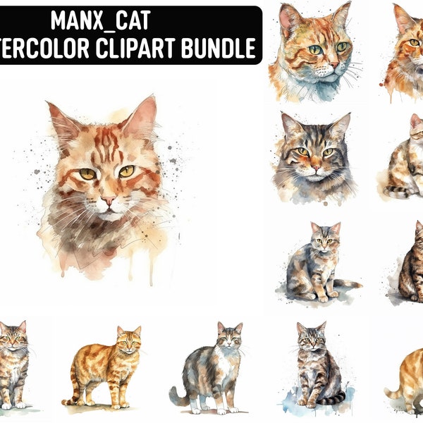 Cat Clipart - Etsy