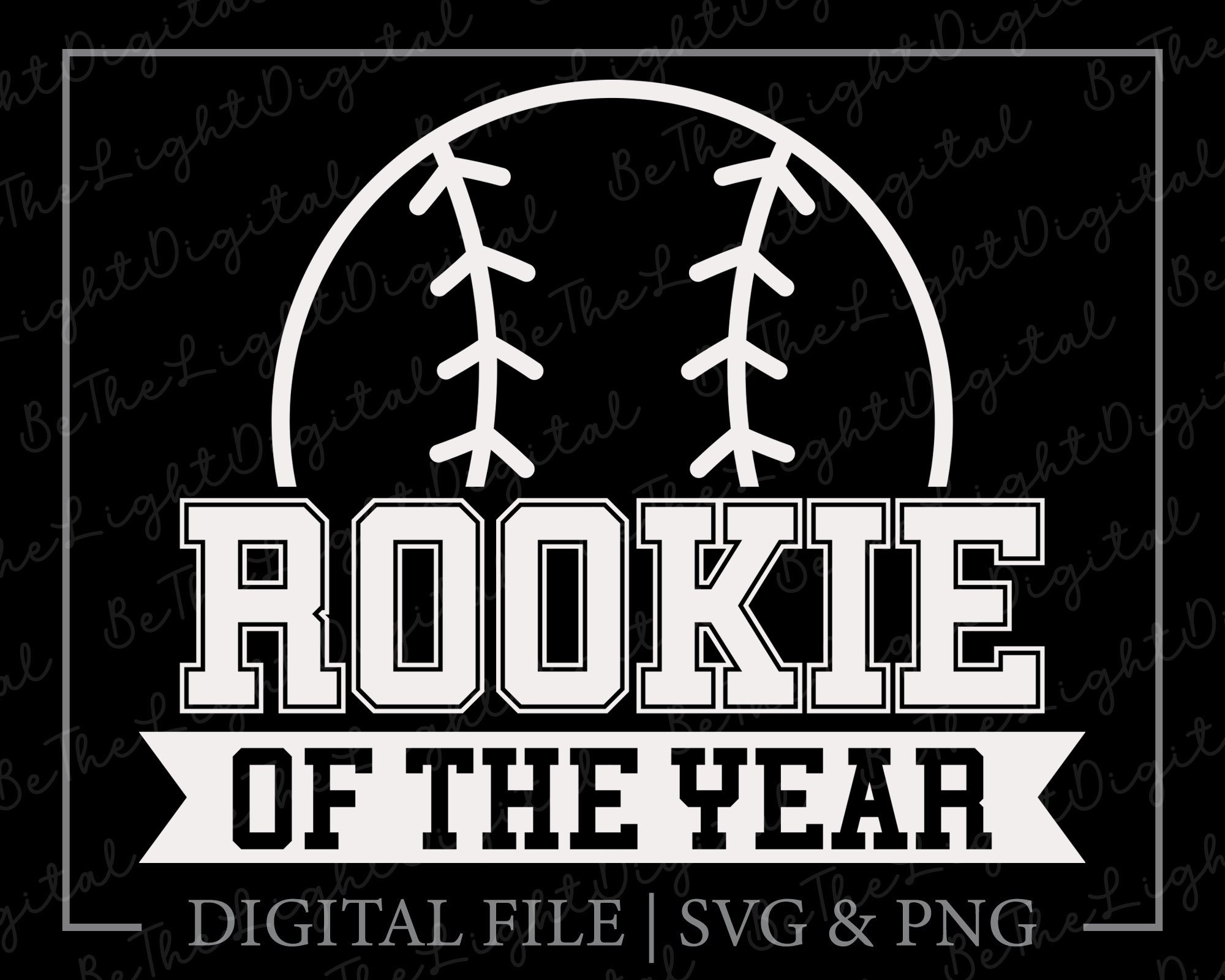 Rookie of the Year Svg, Baseball Svg, Digital Download, Baseball Family ...