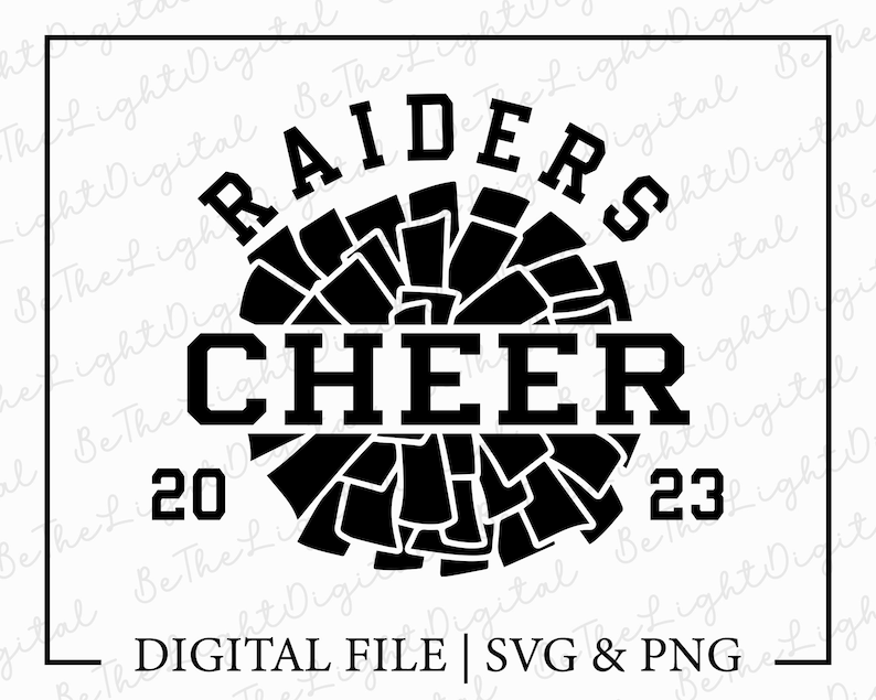 Cheer Raiders 2023 Svg, Pom Pom Svg, Printables, Cheerleader Svg ...