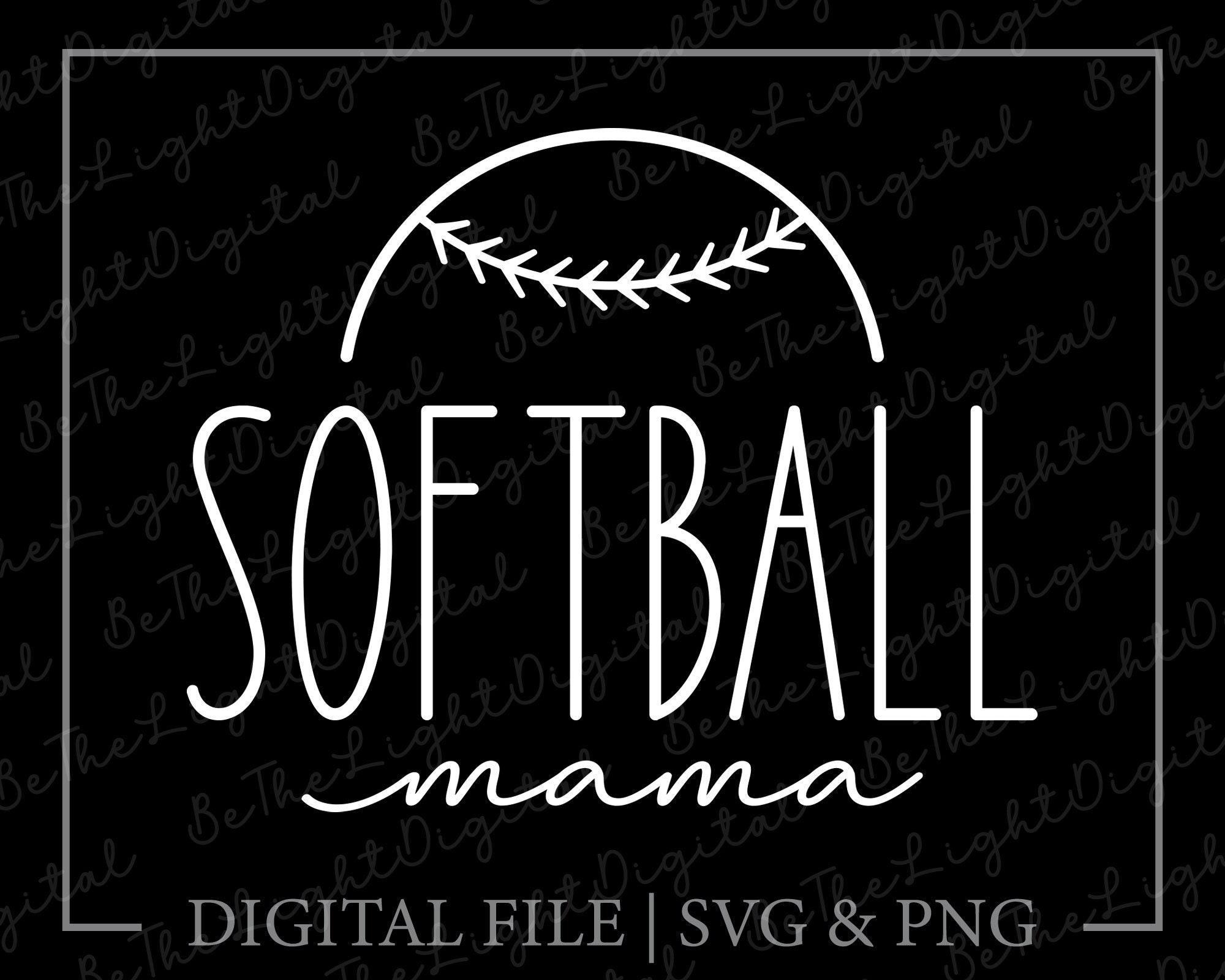 Softball Mama Svg, Softball Svg, Digital Downloads, Mama Svg, Mom Life ...