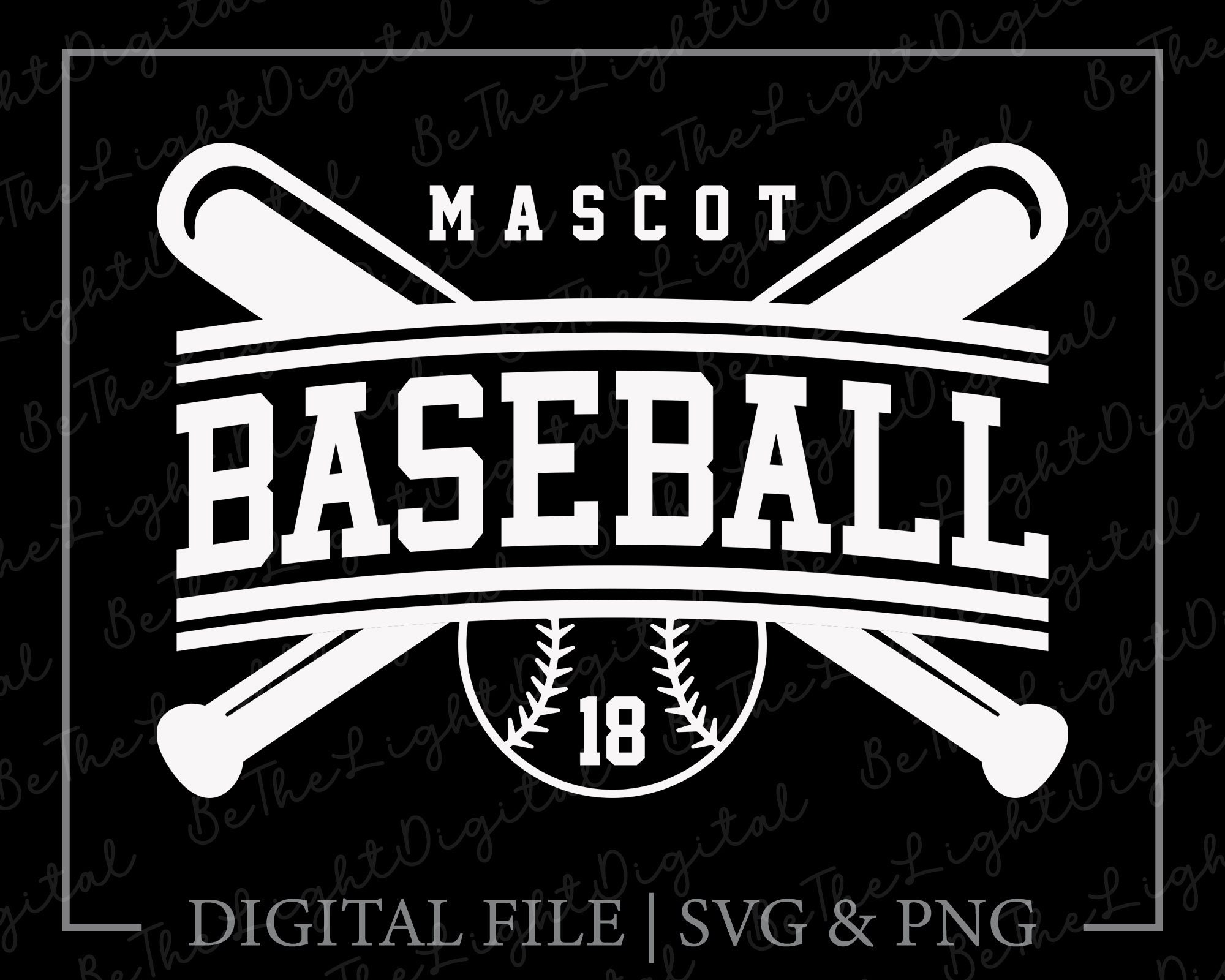 Baseball Svg, Mascot Svg, Monogram Svg, Custom Svg, Baseball Bat Svg ...