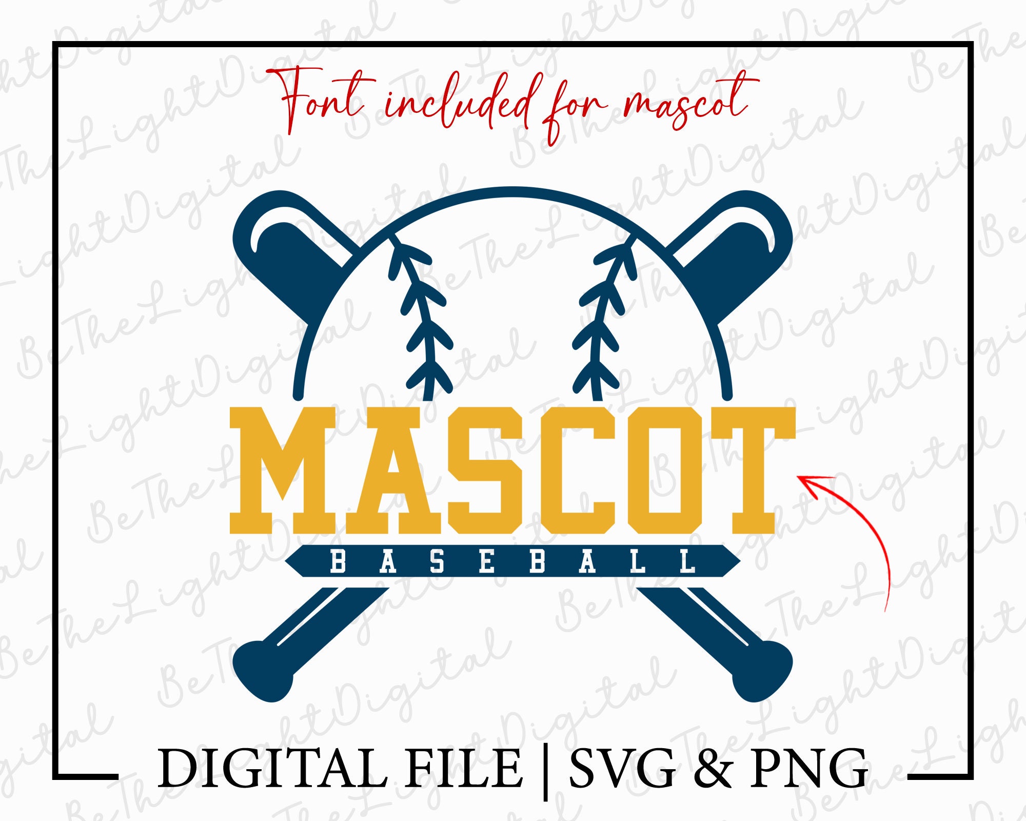 Mascot Svg, Baseball Bat Svg, Team Spirit Svg, Baseball Svg, Custom Svg ...