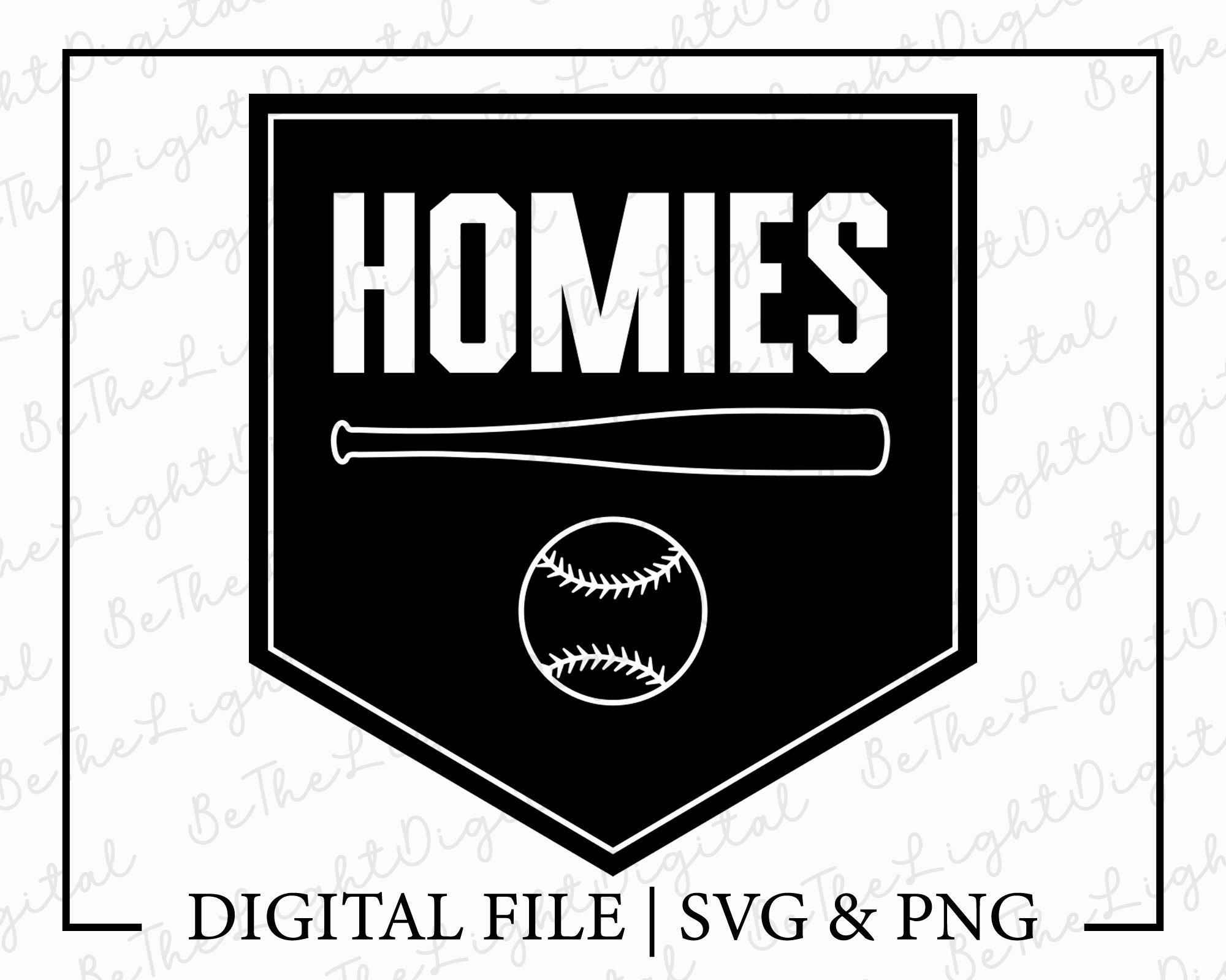 Homies Svg, Baseball Base Svg, Sports Svg, Baseball Bat Svg, Digital ...