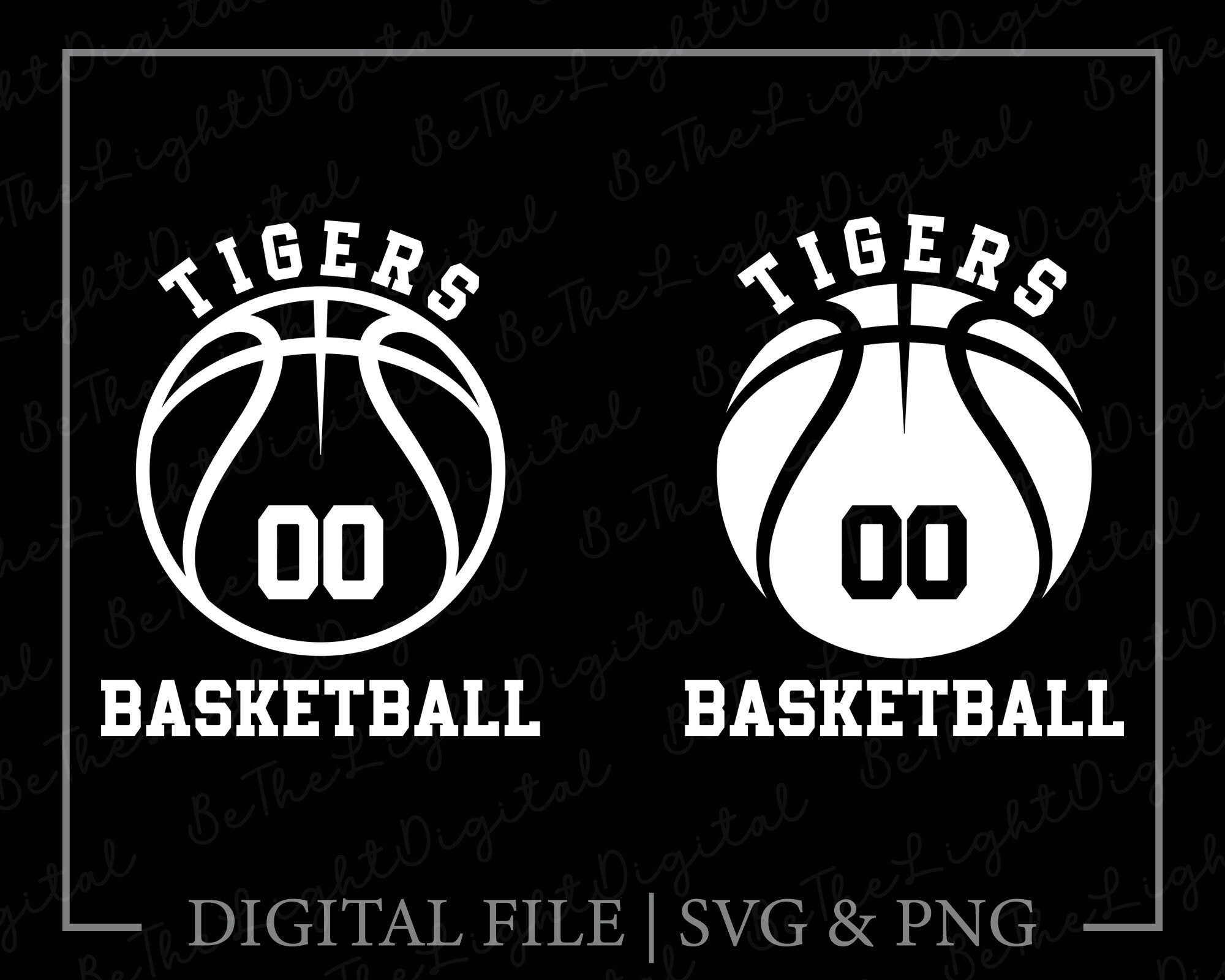 Tigers Basketball Svg Mascot Svg Basketball Decal Svg - Etsy