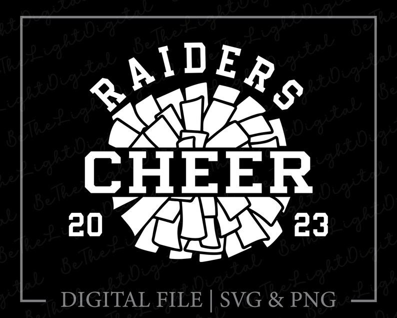 Cheer Raiders 2023 Svg, Pom Pom Svg, Printables, Cheerleader Svg ...