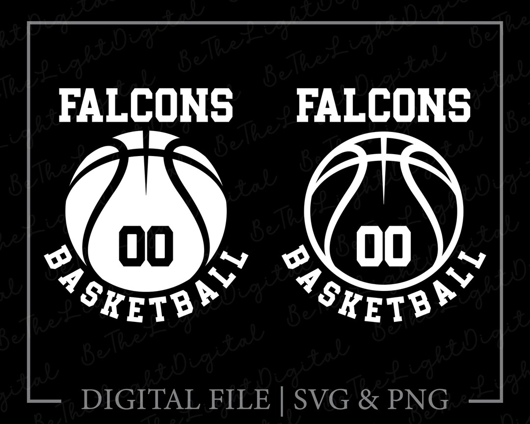 Falcons Basketball Svg, Basketball Decal Svg, Digital Download, Mascot ...