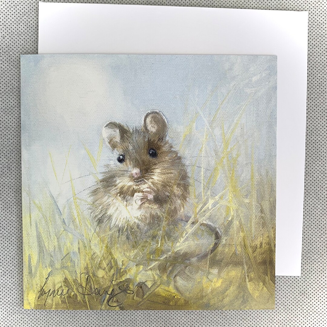 Mouse Greetings Card - Etsy
