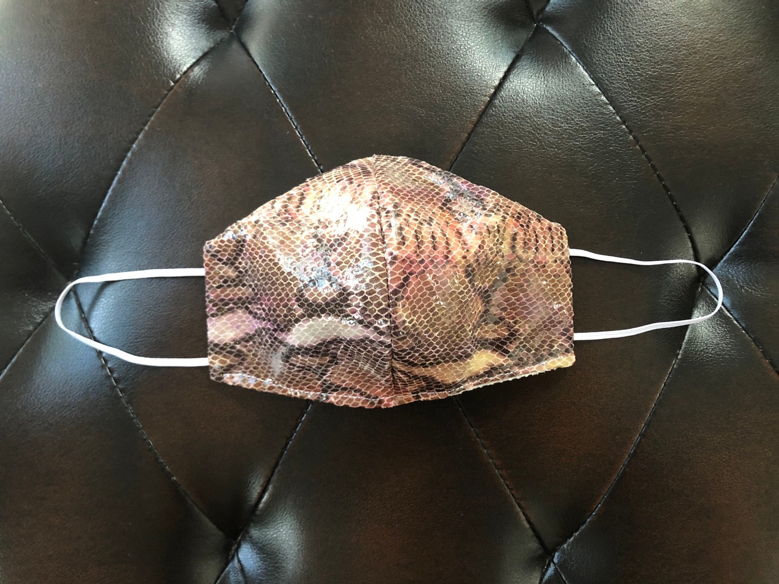 Custom Leather Face Masks Available With Wood or Pearl | Etsy