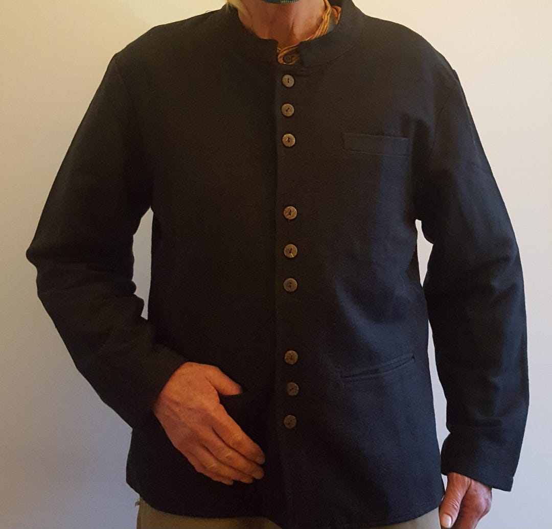 Nehru Style Cotton Jacket - Etsy