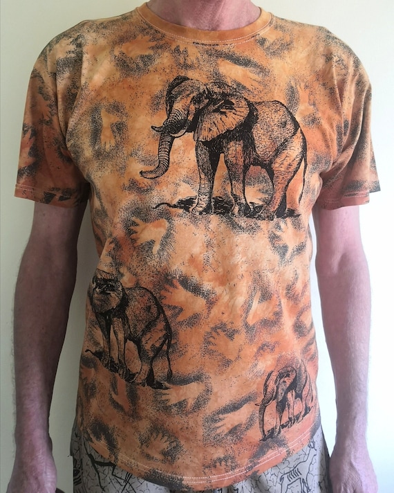 Hand Screen Printed Elephants T Shirt - Etsy
