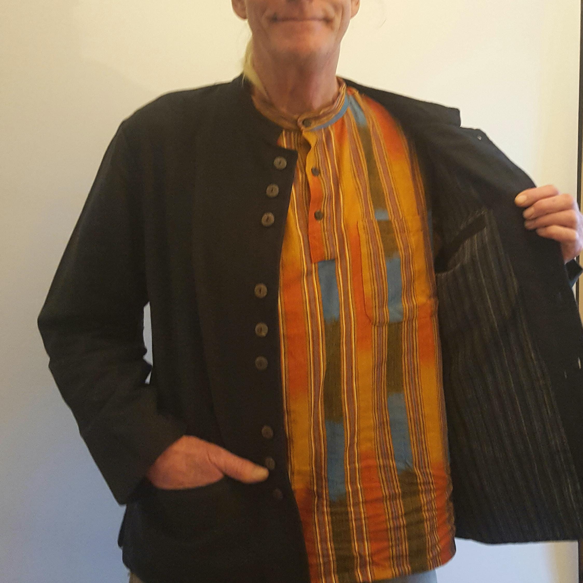 Nehru Style Cotton Jacket - Etsy