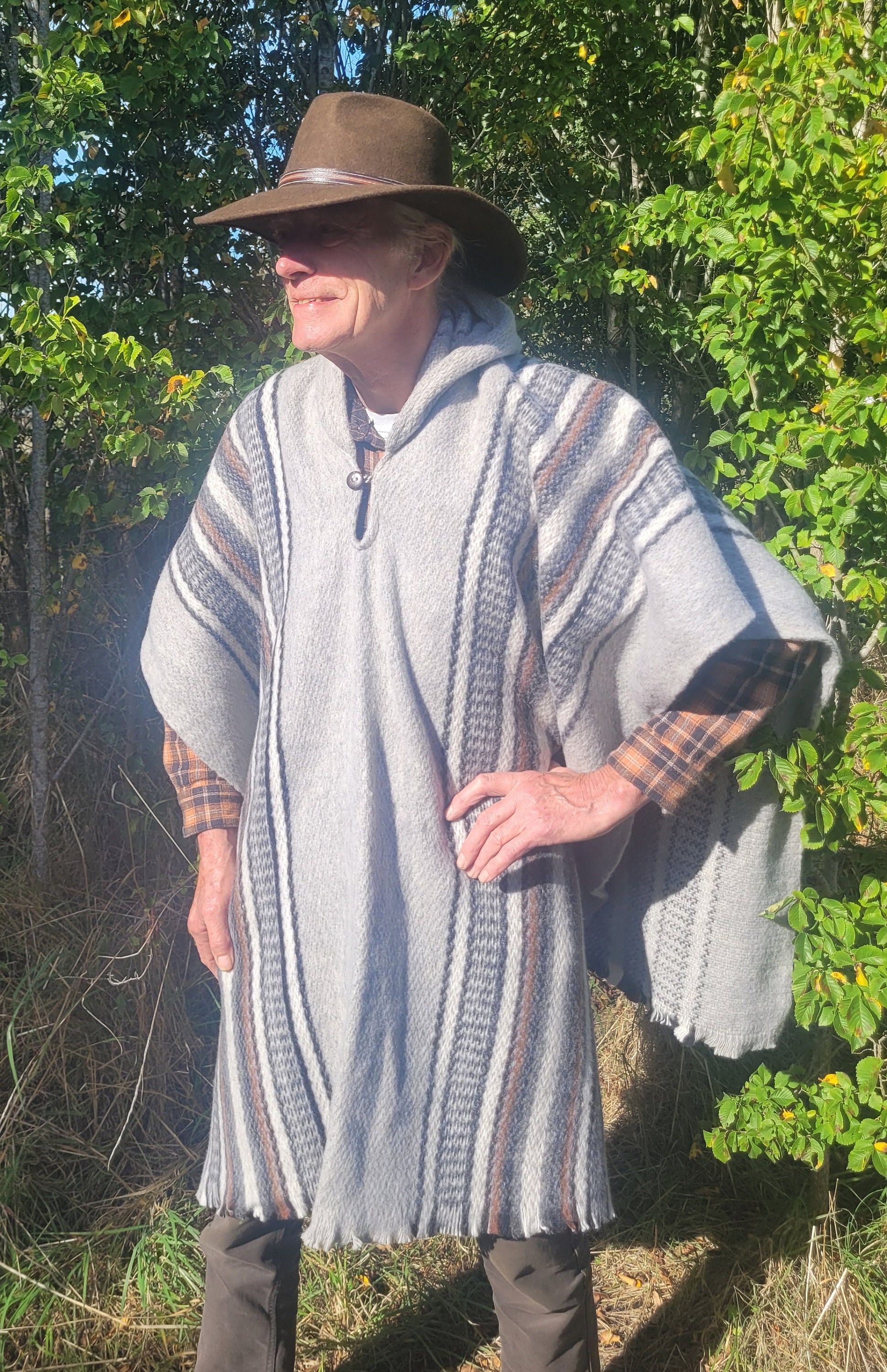 Hand Woven Warm Soft Woolen Hooded Ecuadorian Ponchos Ethically Made ...