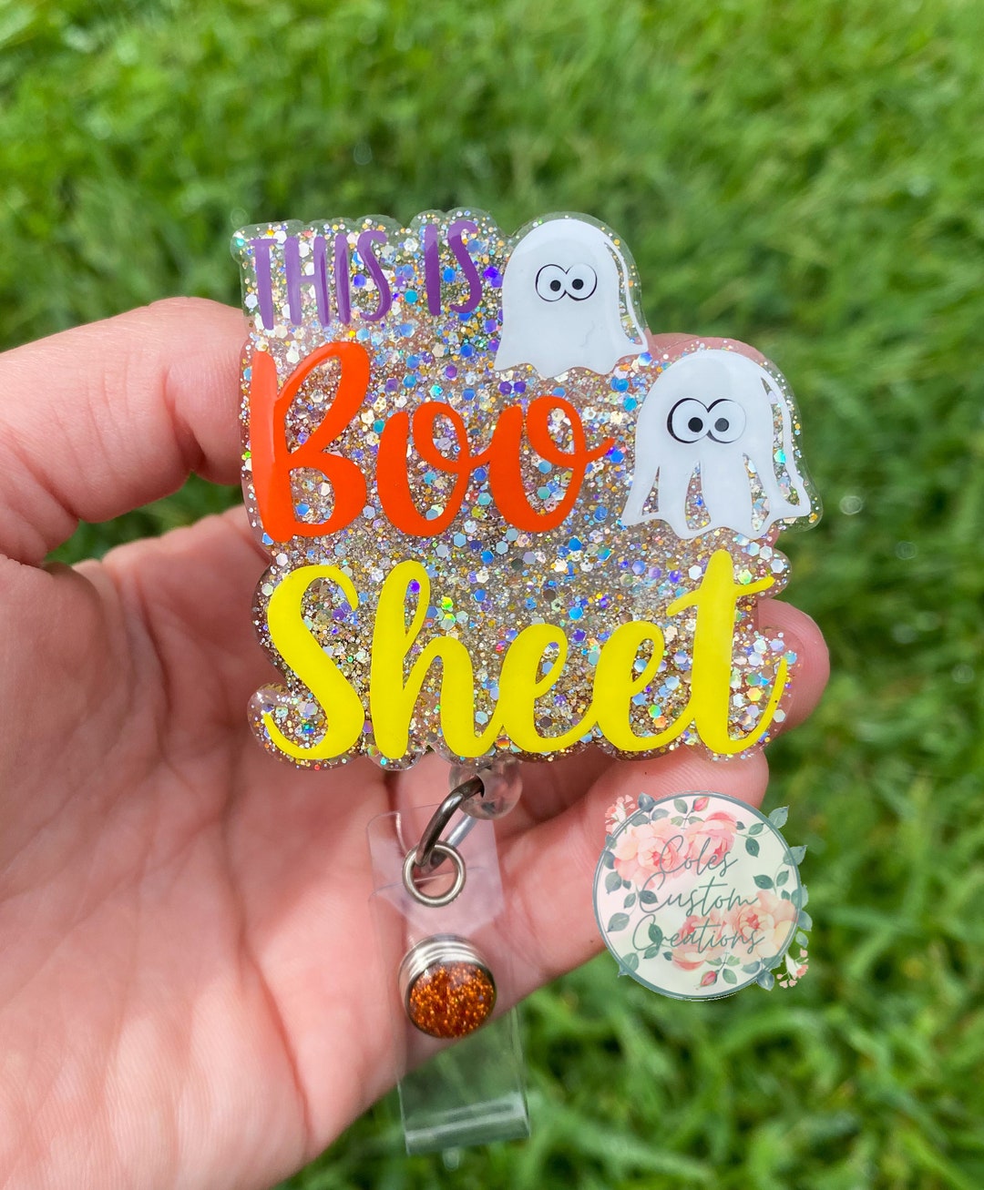 This is Boo Sheet Badge Reel, Halloween Badge Reel, Funny Badge Reel ...