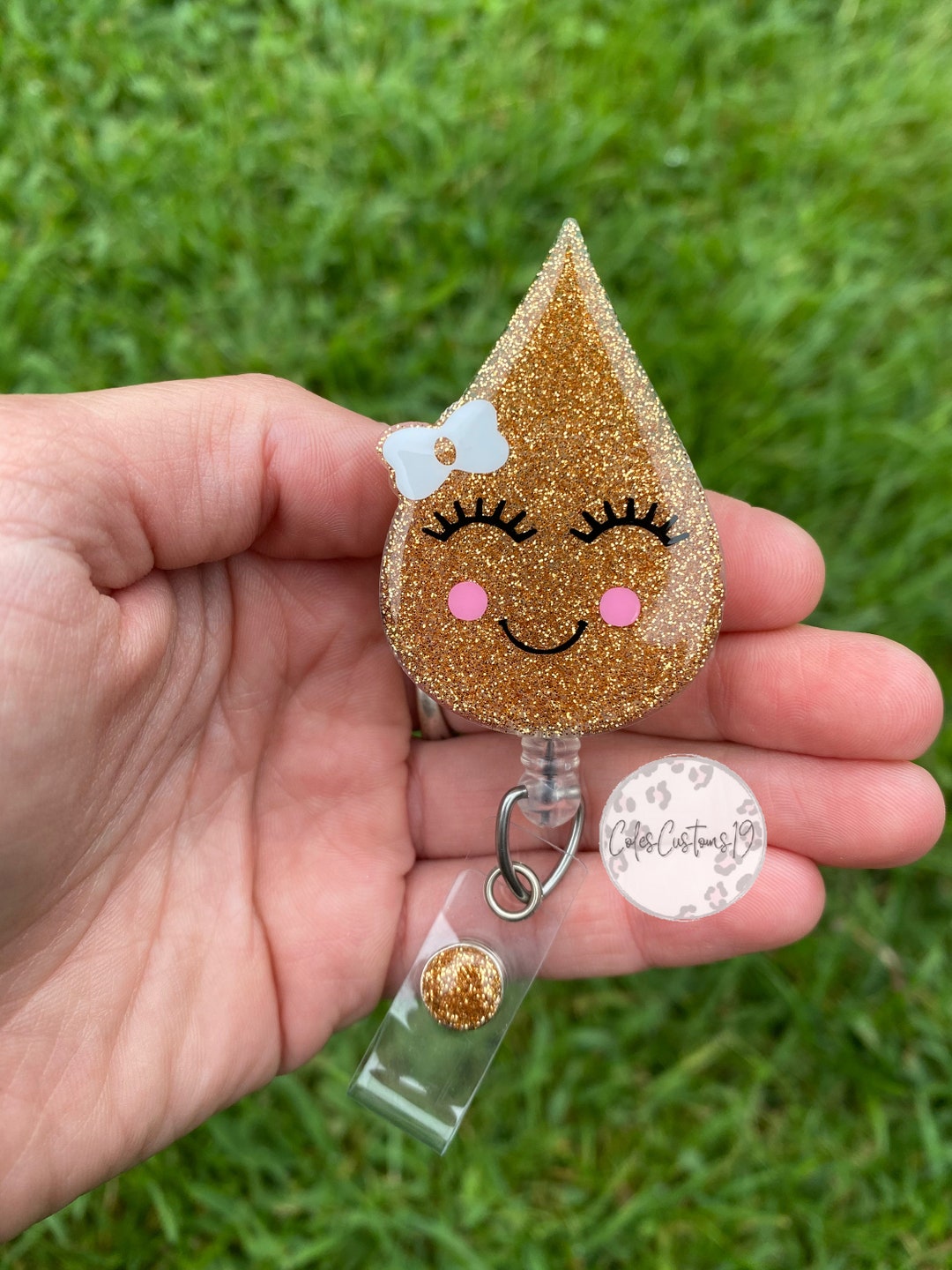 Lactation Consultant Liquid Gold Badge Reel, Milk Droplet Badge Reel ...