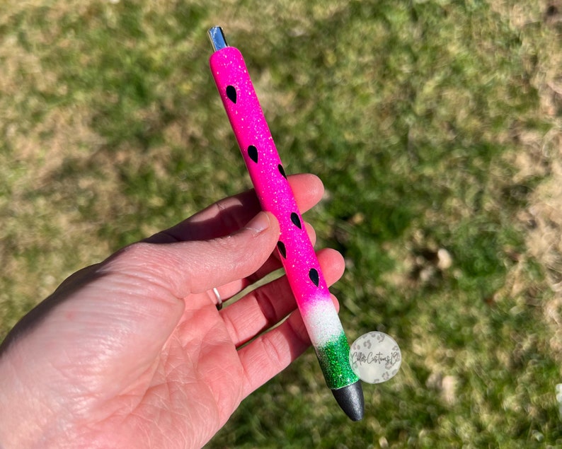 Watermelon Glitter Pen Glitter Pen Planner Accessories Ink - Etsy