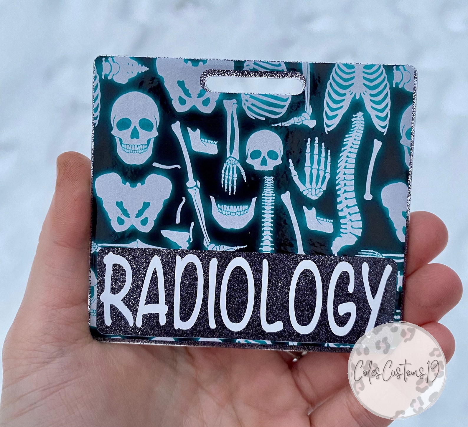 Radiology Badge Buddy MRI Tech Badge Buddy Vertical Badge - Etsy