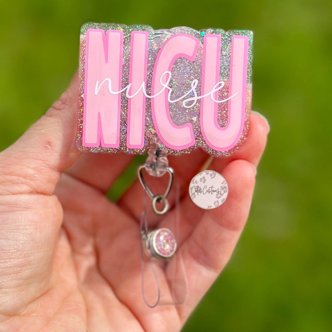 NICU Nurse Badge Reel, Neonatal Intensive Care Unit Nurse Badge Reel ...