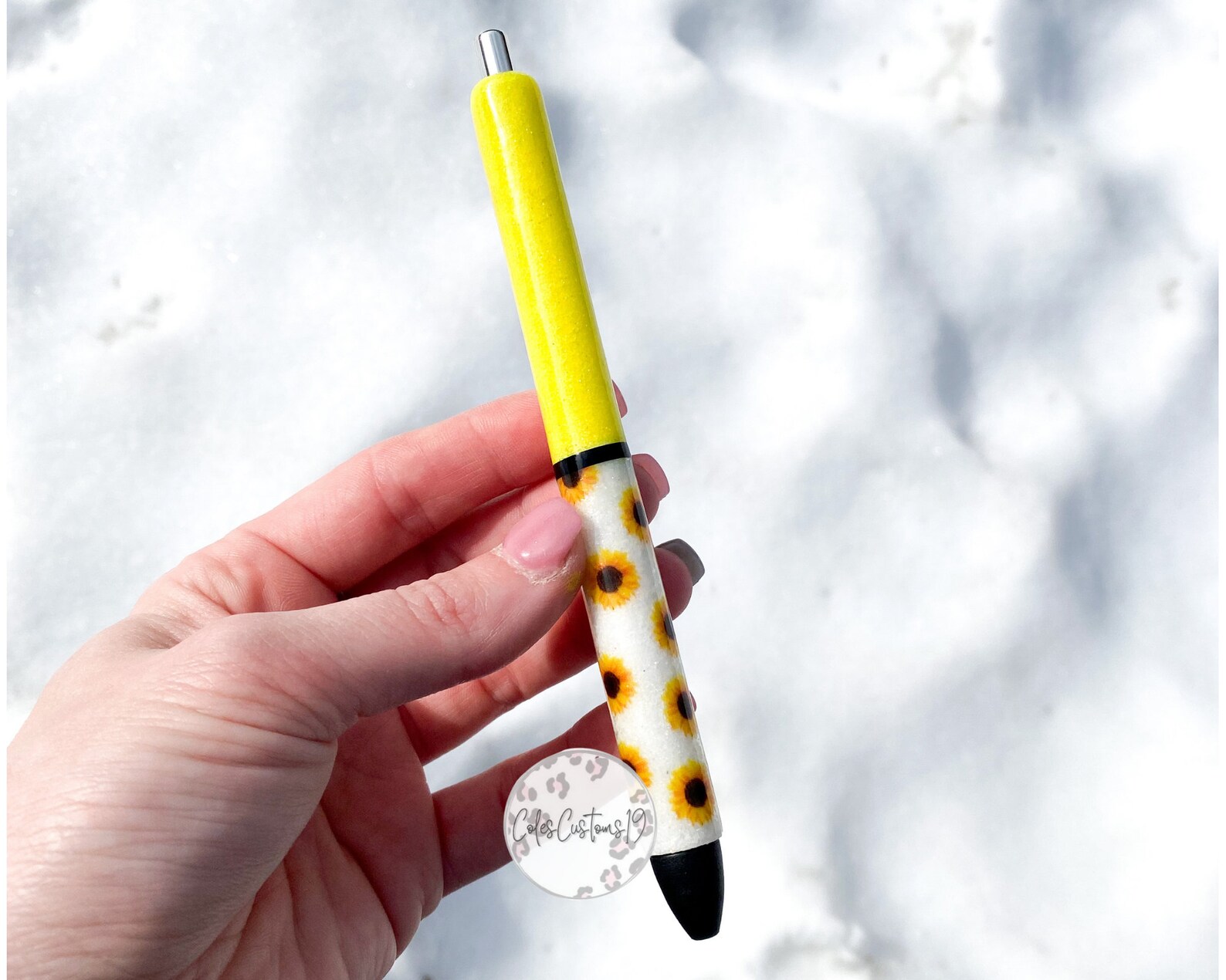 Sunflower Glitter Pen Glitter Pen Planner Accessories Ink | Etsy