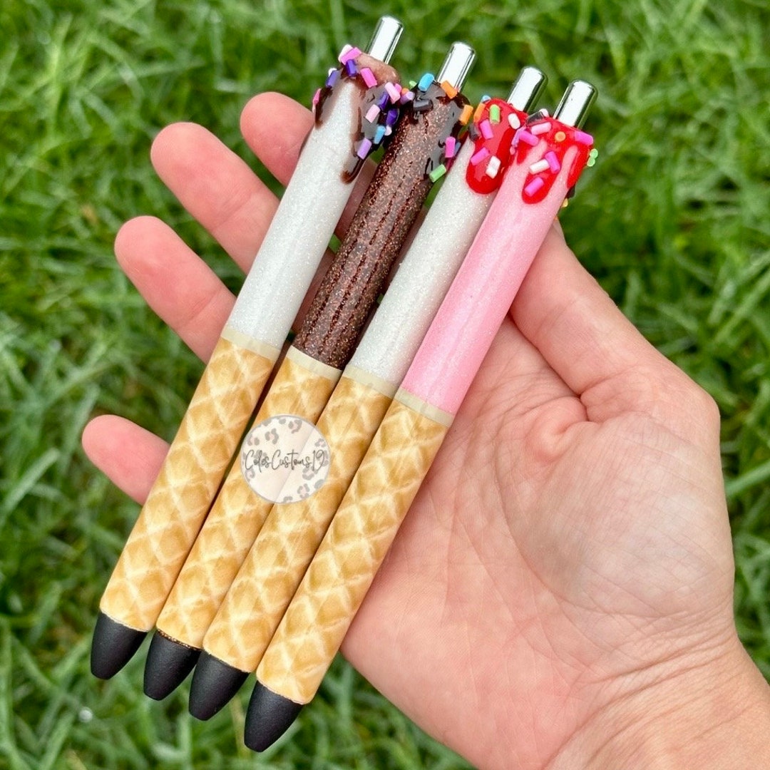 Ice Cream Glitter Pen, Summer Glitter Pen, Glitter Pen, Planner ...