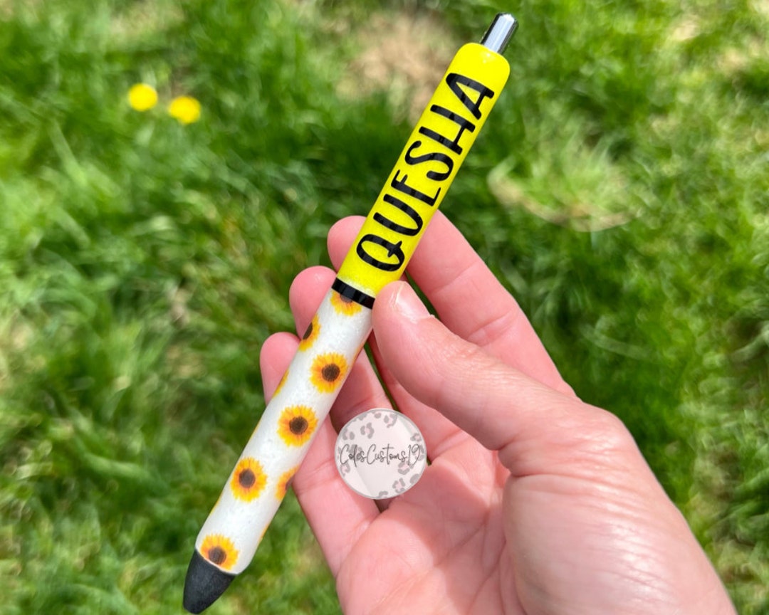 Sunflower Glitter Pen, Glitter Pen, Planner Accessories, Ink Joy ...