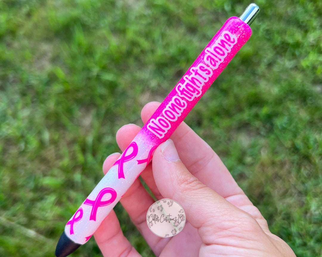 Breast Cancer Awareness Glitter Pen, Breast Cancer Pen, Glitter Pen ...