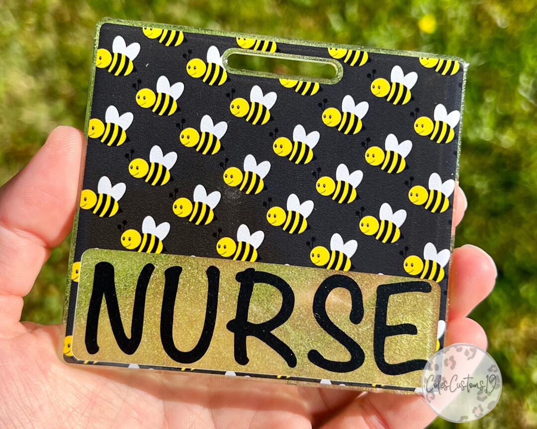 Bumble Bee Badge Buddy, Vertical Badge Buddy, Horizontal Badge Buddy ...