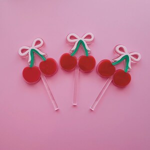 Cherry Acrylic Cupcake Topper: Sweet One Birthday Decor - Etsy
