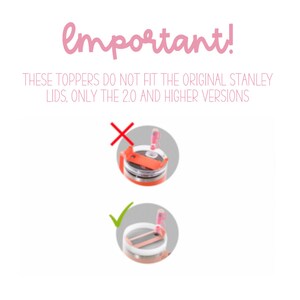 40oz Stanley Lid Topper, 30oz Stanley Lid Topper, Custom Stanley Lid - Etsy