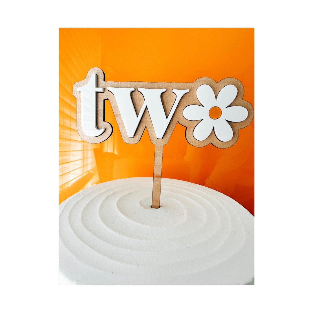Two Groovy Cupcake Toppers, Retro Party, Groovy Birthday, Groovy ...